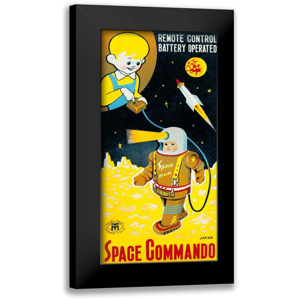 Retrobot 9x14 Black Modern Framed Museum Art Print Titled - Space ...