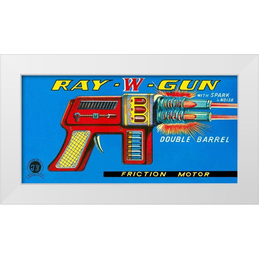 Retrogun 14x9 White Modern Wood Framed Museum Art Print Titled - Ray W ...