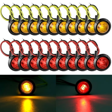 24V Waterproof Truck LED Side Marker Indicator Lamp Clearance Light for ...