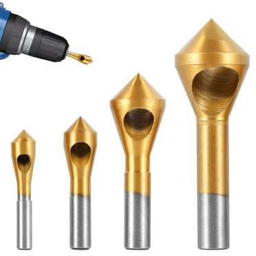 NEIKO 10218A Countersink Drill Bit Set for Wood and Metal, 1/4” Tri ...