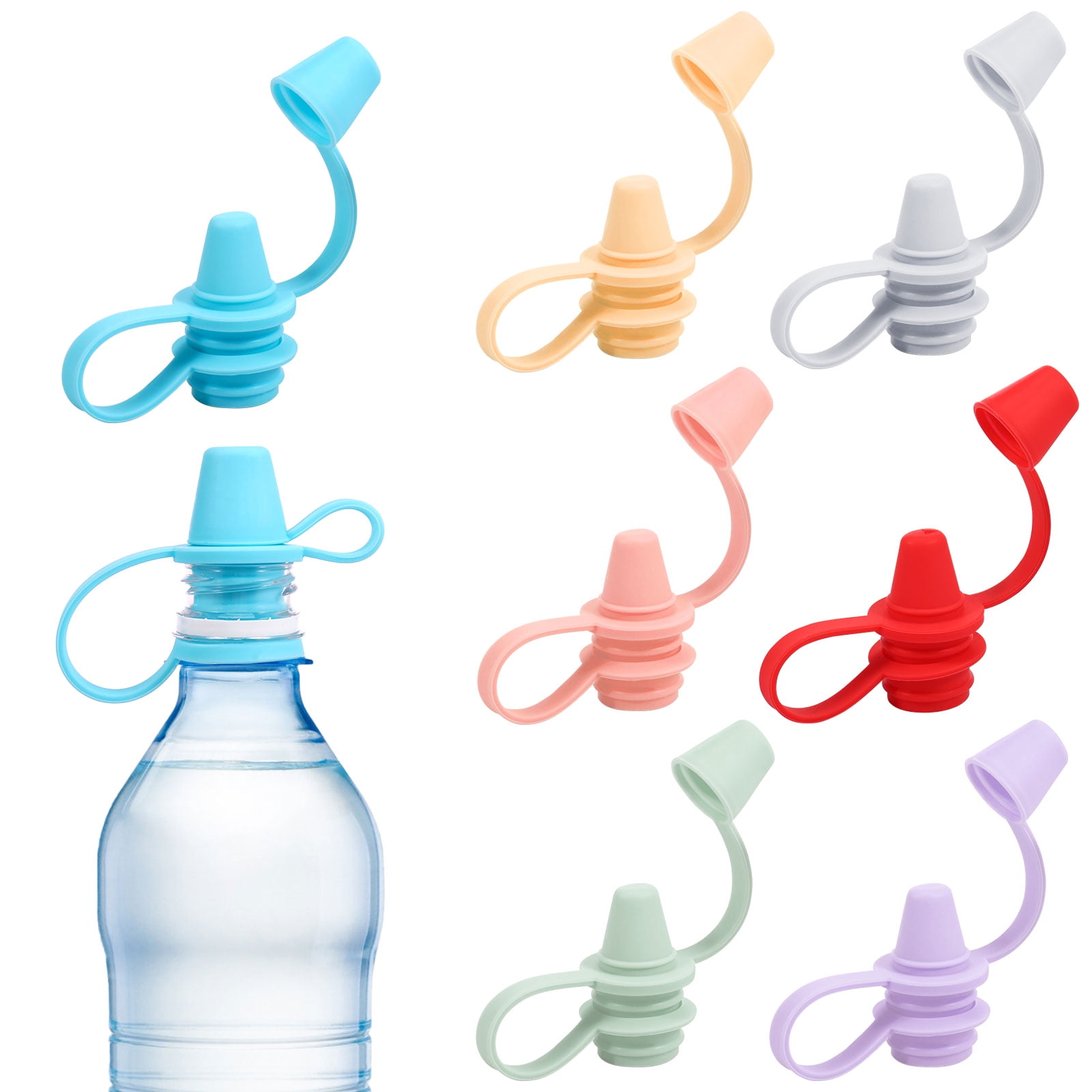 Retrok Reusable Silicone Baby Water Bottle Cap, Portable, 28mm Standard ...