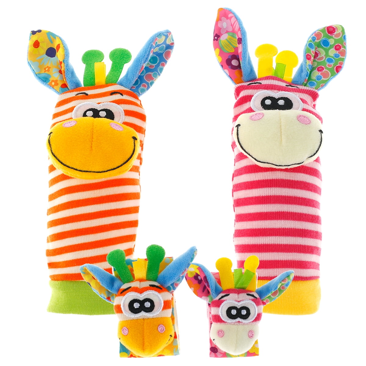 Retrok Baby Wrist Rattles Toy Arm Hand Bracelet Rattle Toddlor Toy Soft ...