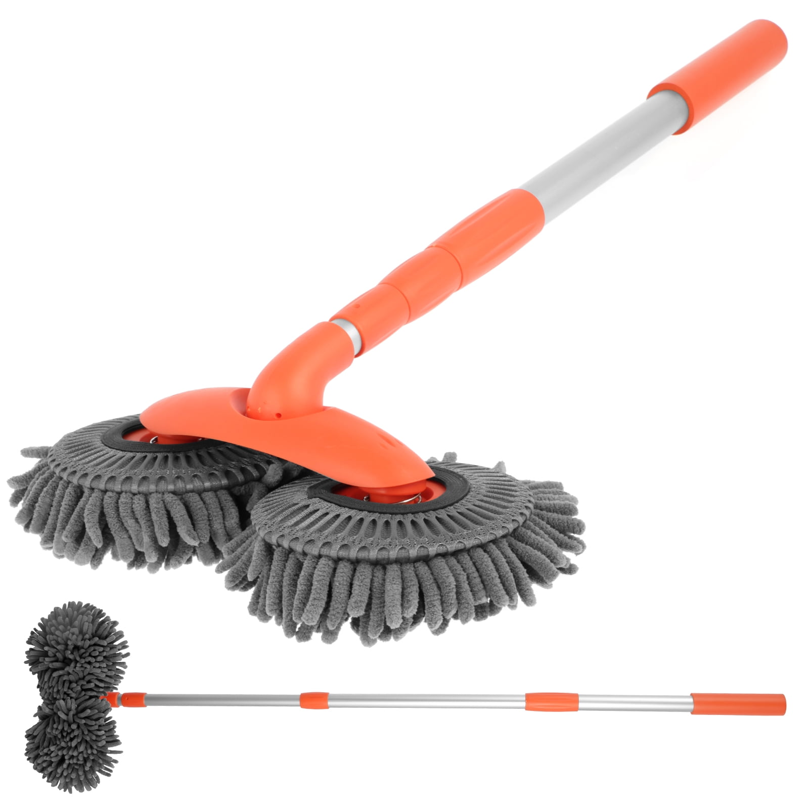 Retrok Car Wash Mop Brush with Long Handle 360°Rotating Retractable Car ...