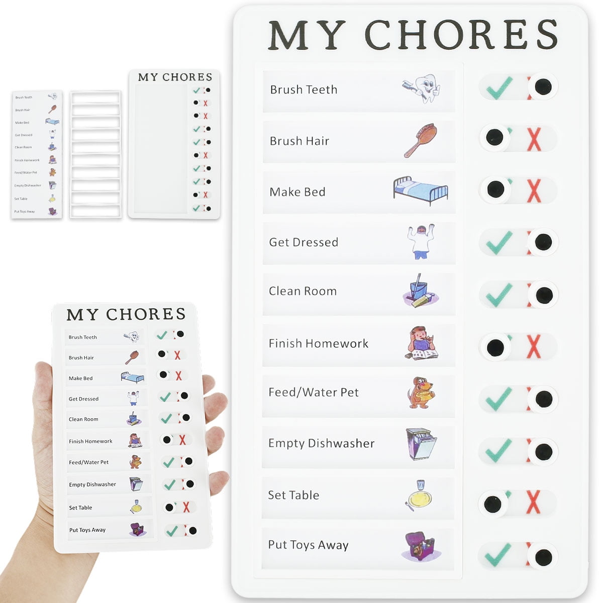 Retrok Memo Plastic Board RV Checklist Board Reusable Checklist Note ...