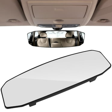 Yiyasu 12 Inch Anti-Glare Rear View Mirror, Panoramic Convex Wide Angle ...