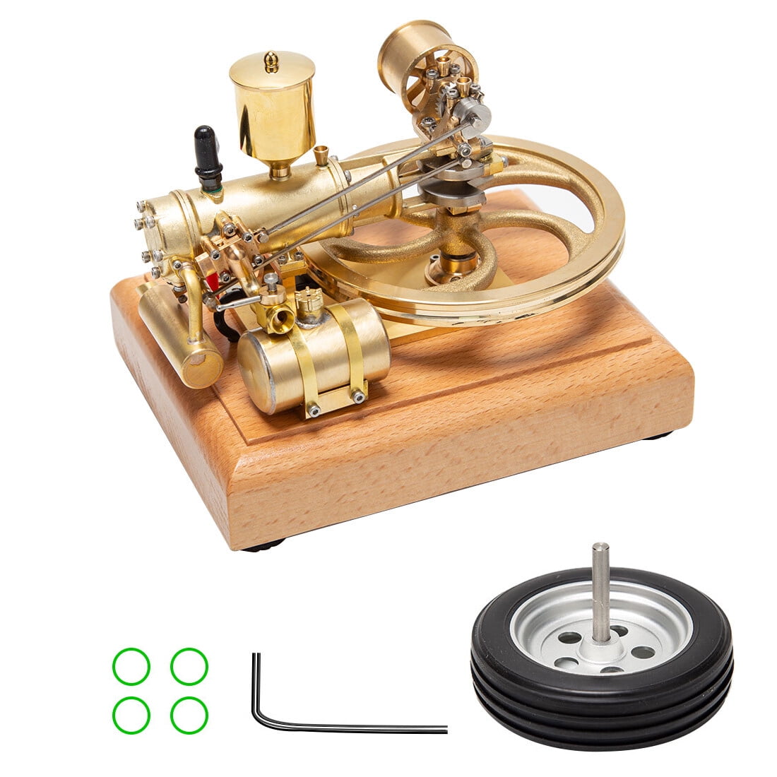 Retrol Steam Engine Model Kit, 1.9CC Horizontal Single Cylinder Four ...