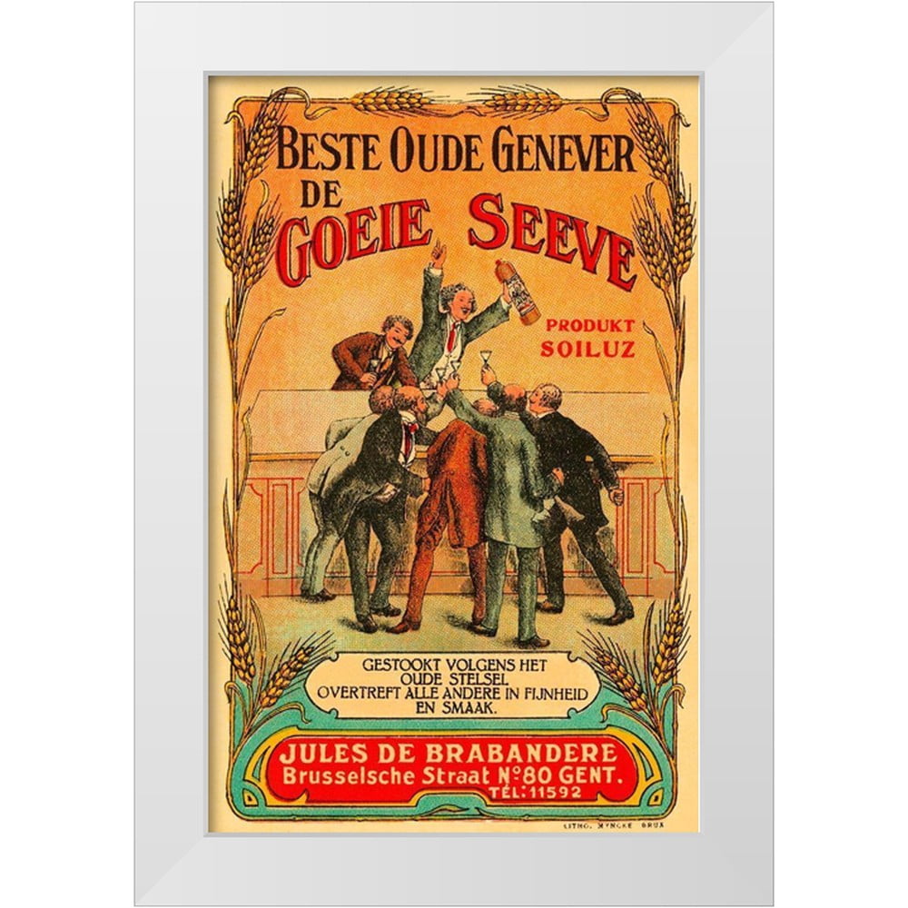 Retrolabel 10x14 White Modern Wood Framed Museum Art Print Titled ...