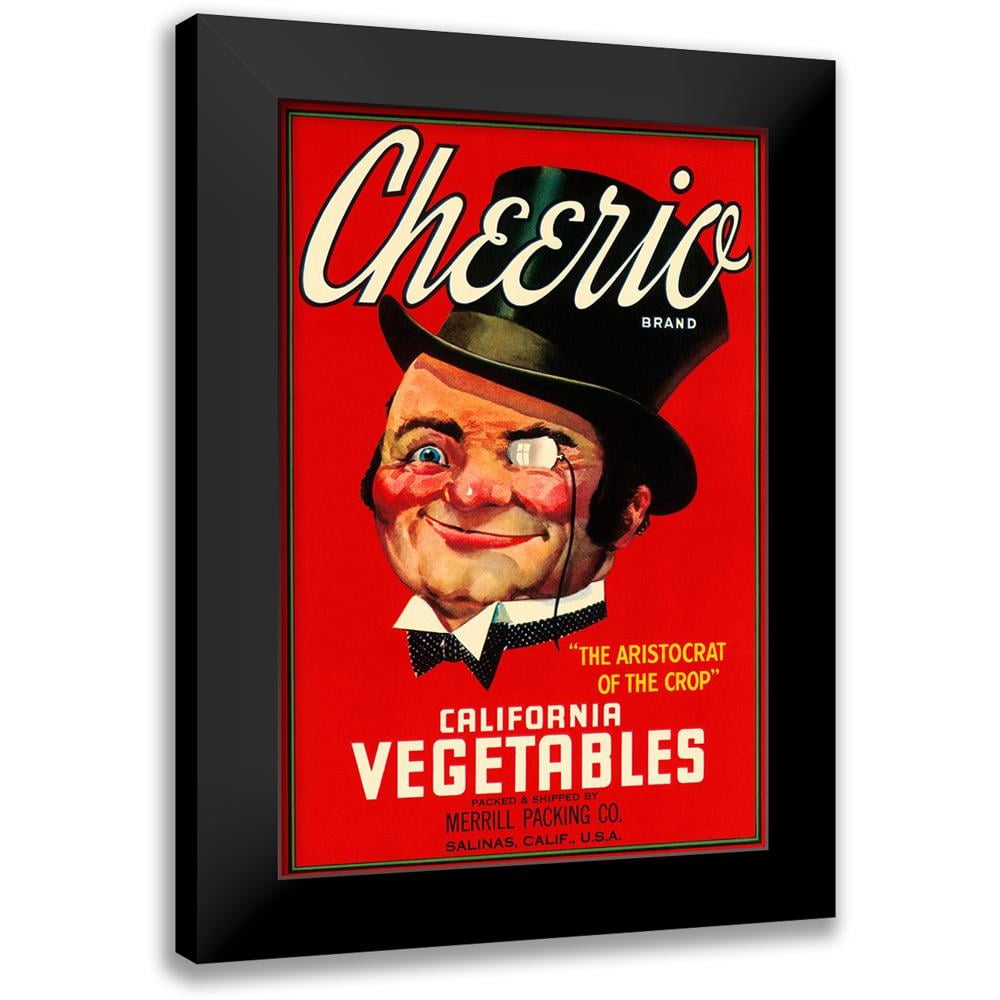 Retrolabel 11x14 Black Modern Framed Museum Art Print Titled - Cheerio ...