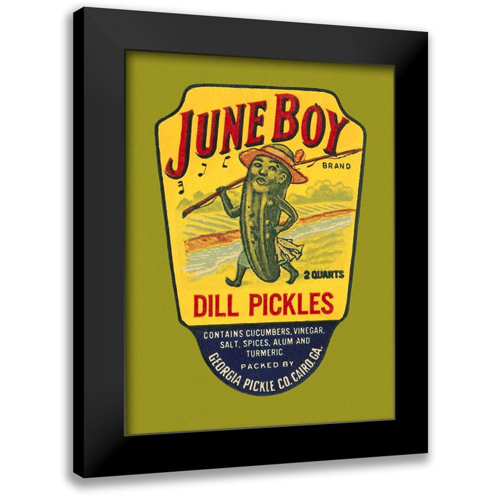 Retrolabel 12x14 Black Modern Framed Museum Art Print Titled - June Boy ...