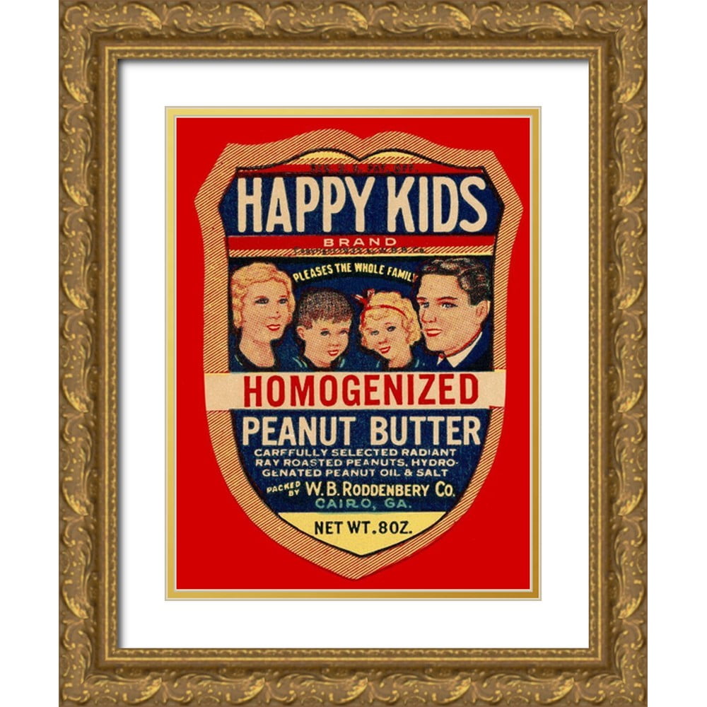 Retrolabel 15x18 Gold Ornate Wood Framed with Double Matting Museum Art ...