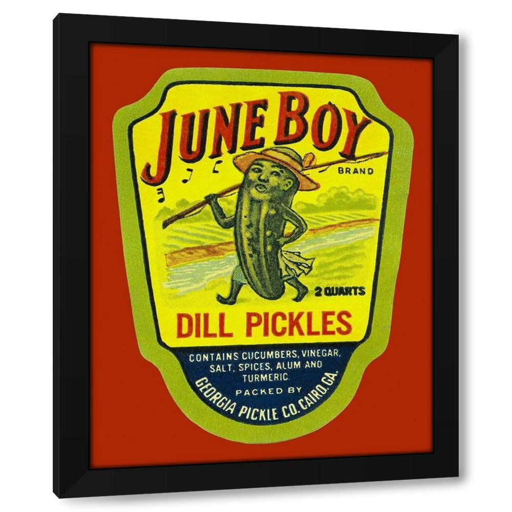 Retrolabel 20x24 Black Modern Wood Framed Wall Art Titled - June Boy ...