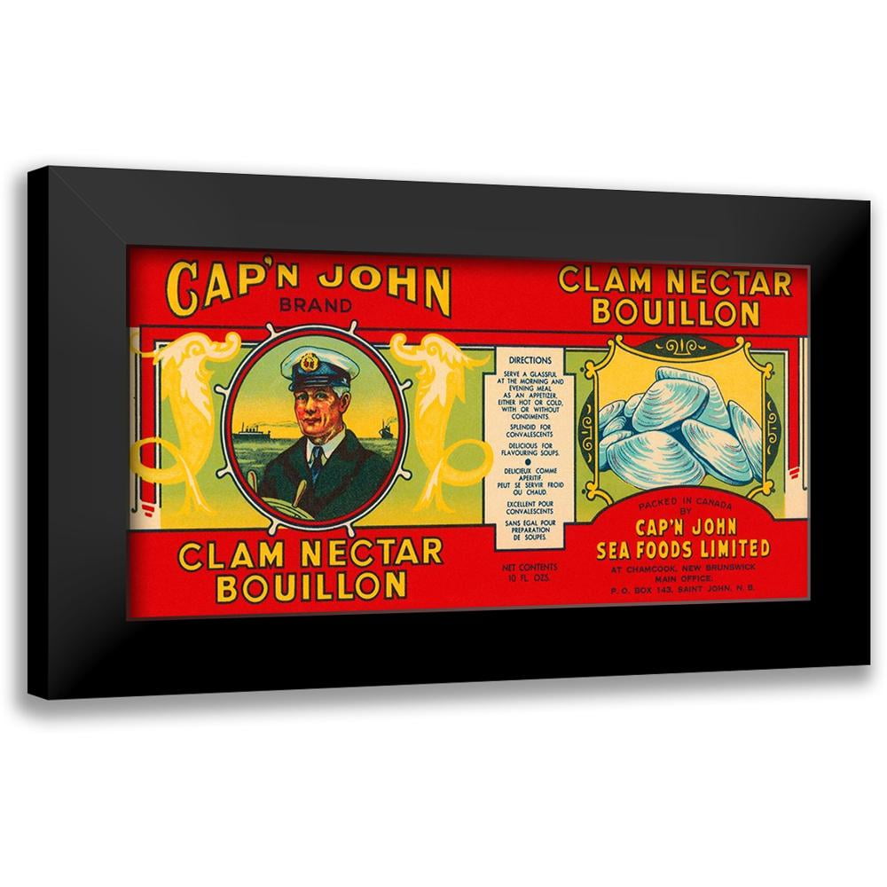 Retrolabel 24x14 Black Modern Framed Museum Art Print Titled - Capn ...