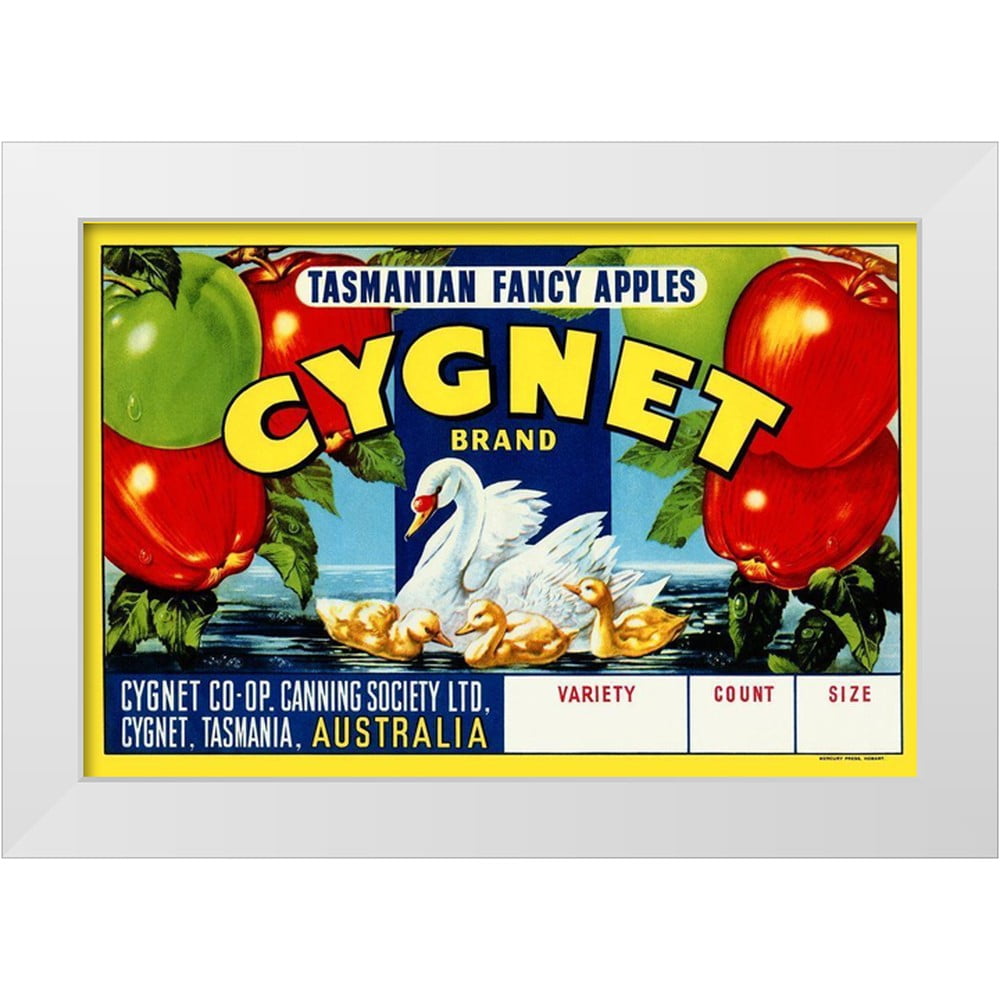 Retrolabel 32x23 White Modern Wood Framed Museum Art Print Titled ...