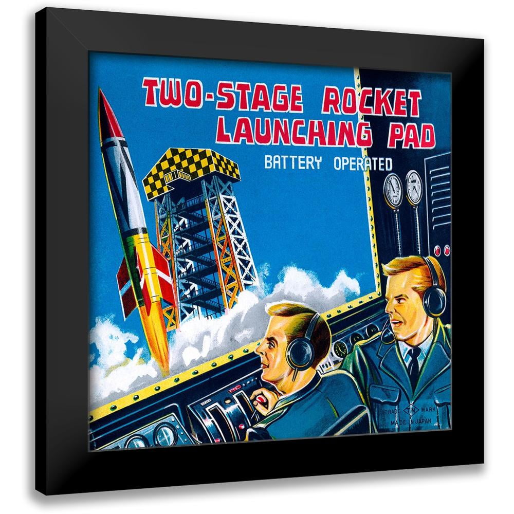 Retrorocket 15x15 Black Modern Framed Museum Art Print Titled - Two ...