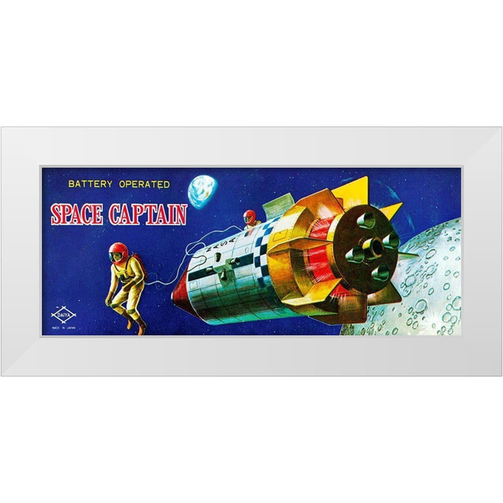 Retrorocket 32x15 White Modern Wood Framed Museum Art Print Titled ...