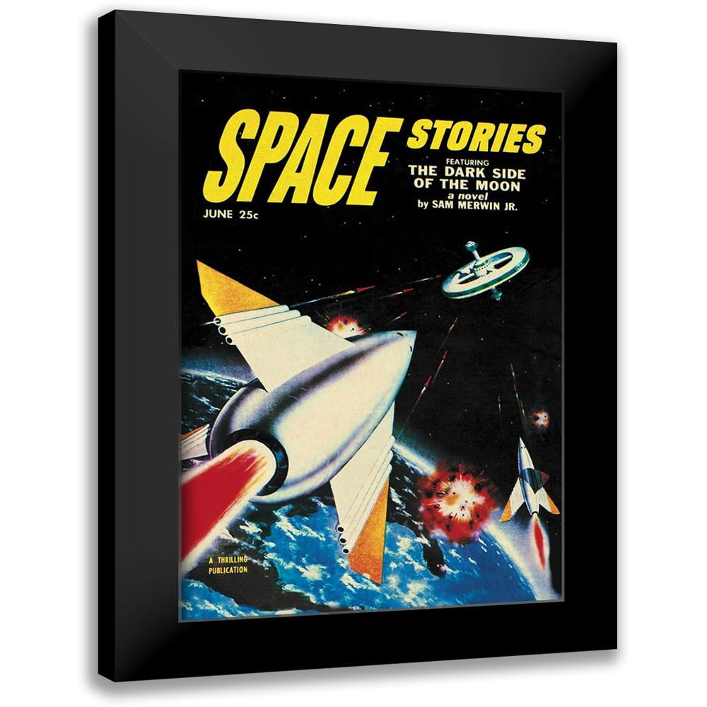 Retrosci-fi 11x14 Black Modern Framed Museum Art Print Titled - Space ...