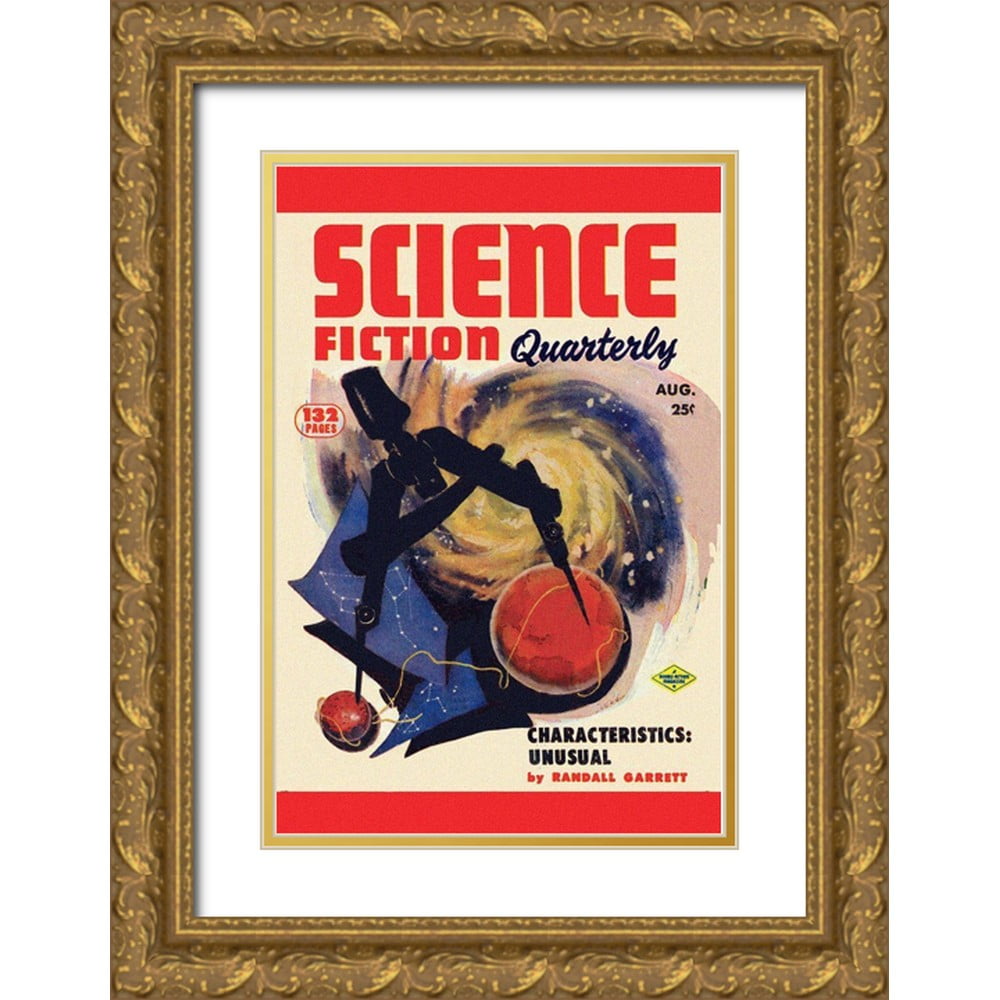 Retrosci-fi 11x14 Gold Ornate Wood Framed with Double Matting Museum ...