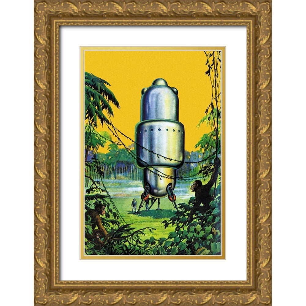 Retrosci-fi 11x14 Gold Ornate Wood Framed with Double Matting Museum ...