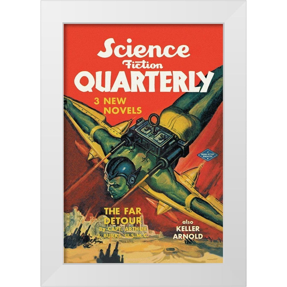 Retrosci-fi 11x14 White Modern Wood Framed Museum Art Print Titled ...