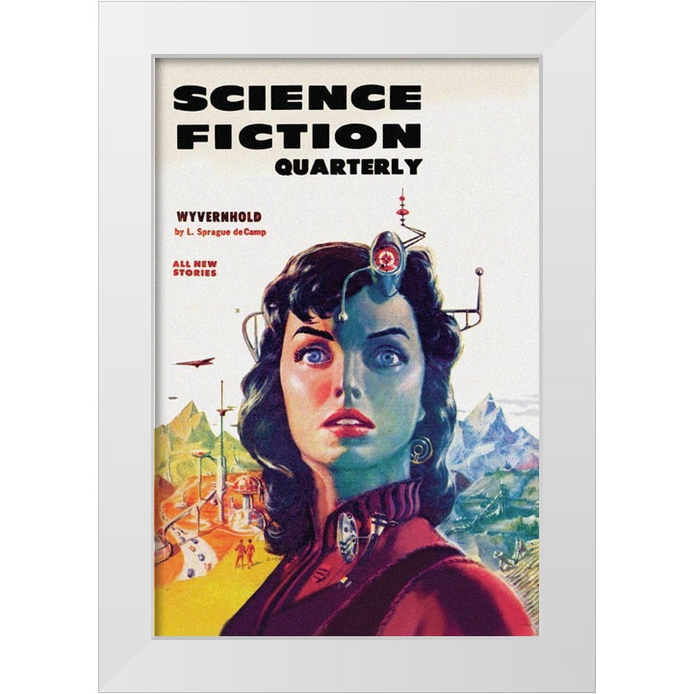 Retrosci-fi 11x14 White Modern Wood Framed Museum Art Print Titled ...