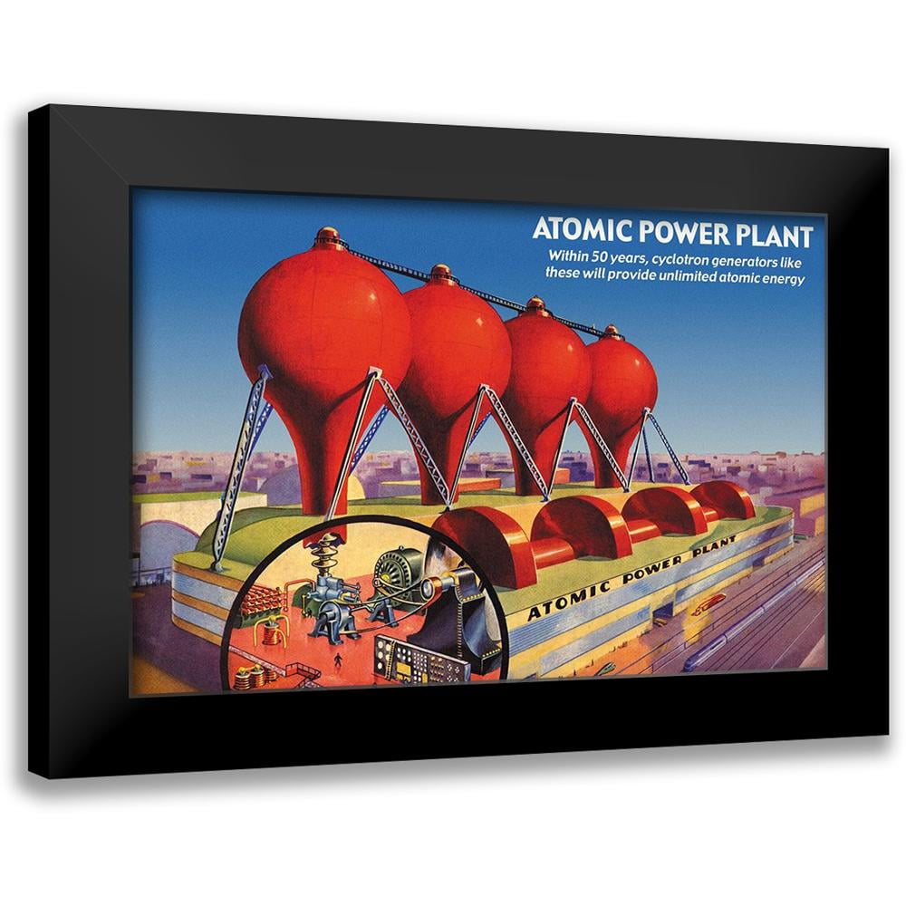 Retrosci-fi 14x11 Black Modern Framed Museum Art Print Titled - Atomic ...