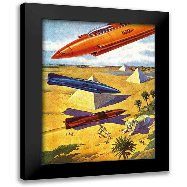 Retrosci-fi 15x18 Black Modern Framed Museum Art Print Titled ...