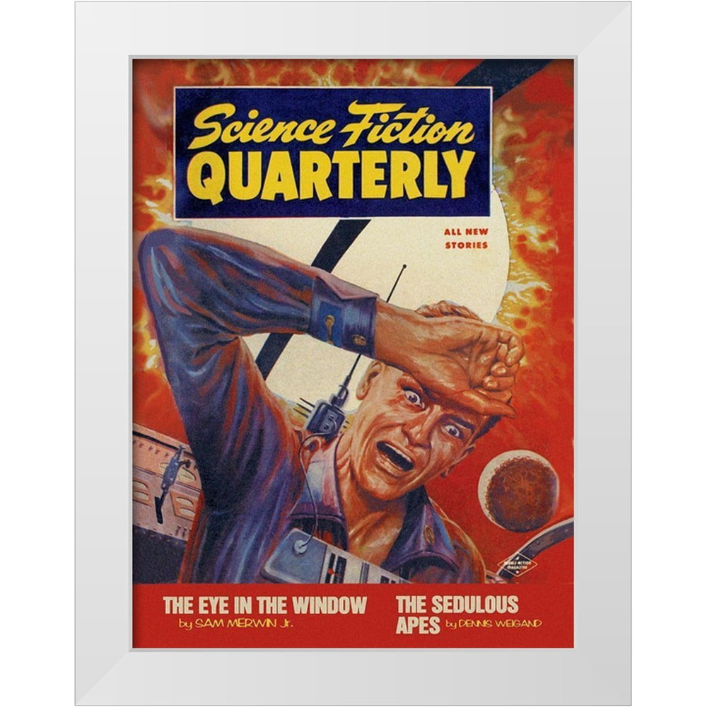 Retrosci-fi 15x18 White Modern Wood Framed Museum Art Print Titled ...