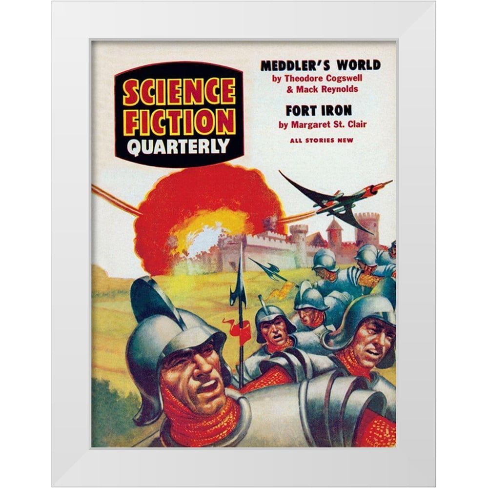 Retrosci-fi 15x18 White Modern Wood Framed Museum Art Print Titled ...