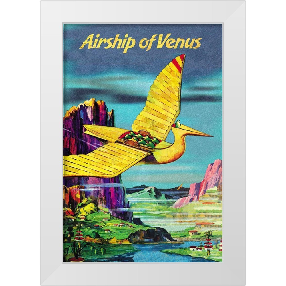 Retrosci-fi 17x24 White Modern Wood Framed Museum Art Print Titled ...