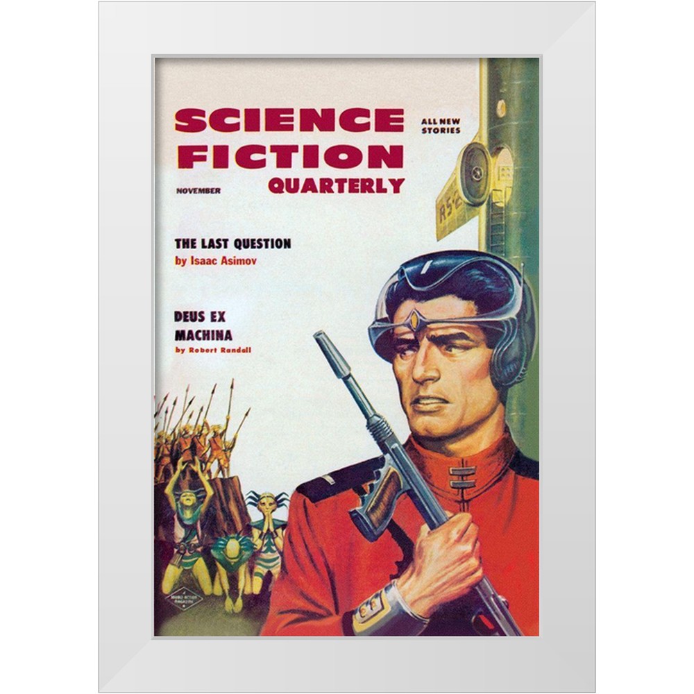 Retrosci-fi 17x24 White Modern Wood Framed Museum Art Print Titled ...