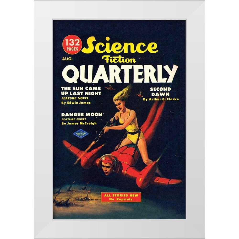 Retrosci-fi 17x24 White Modern Wood Framed Museum Art Print Titled ...