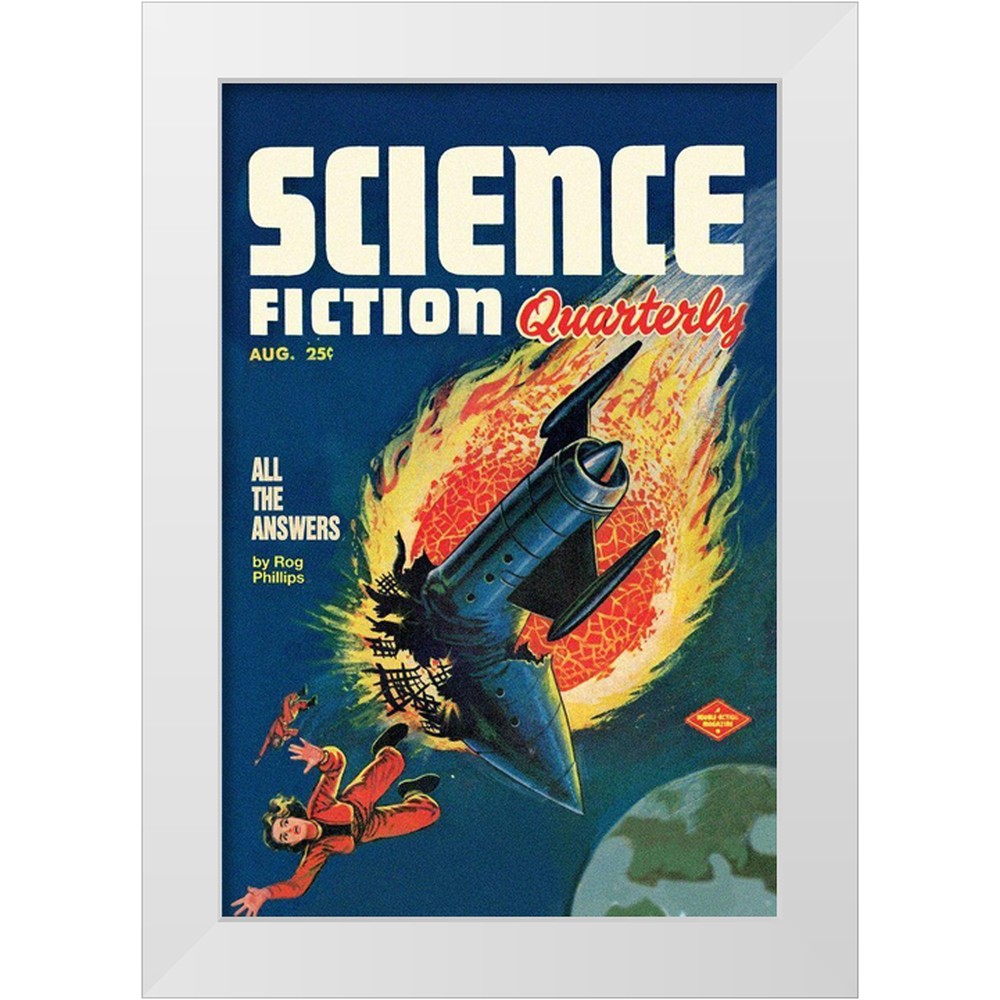Retrosci-fi 17x24 White Modern Wood Framed Museum Art Print Titled ...