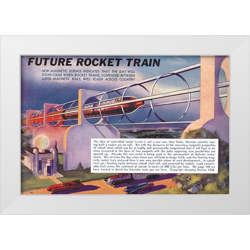 Retrosci-fi 18x13 White Modern Wood Framed Museum Art Print Titled ...