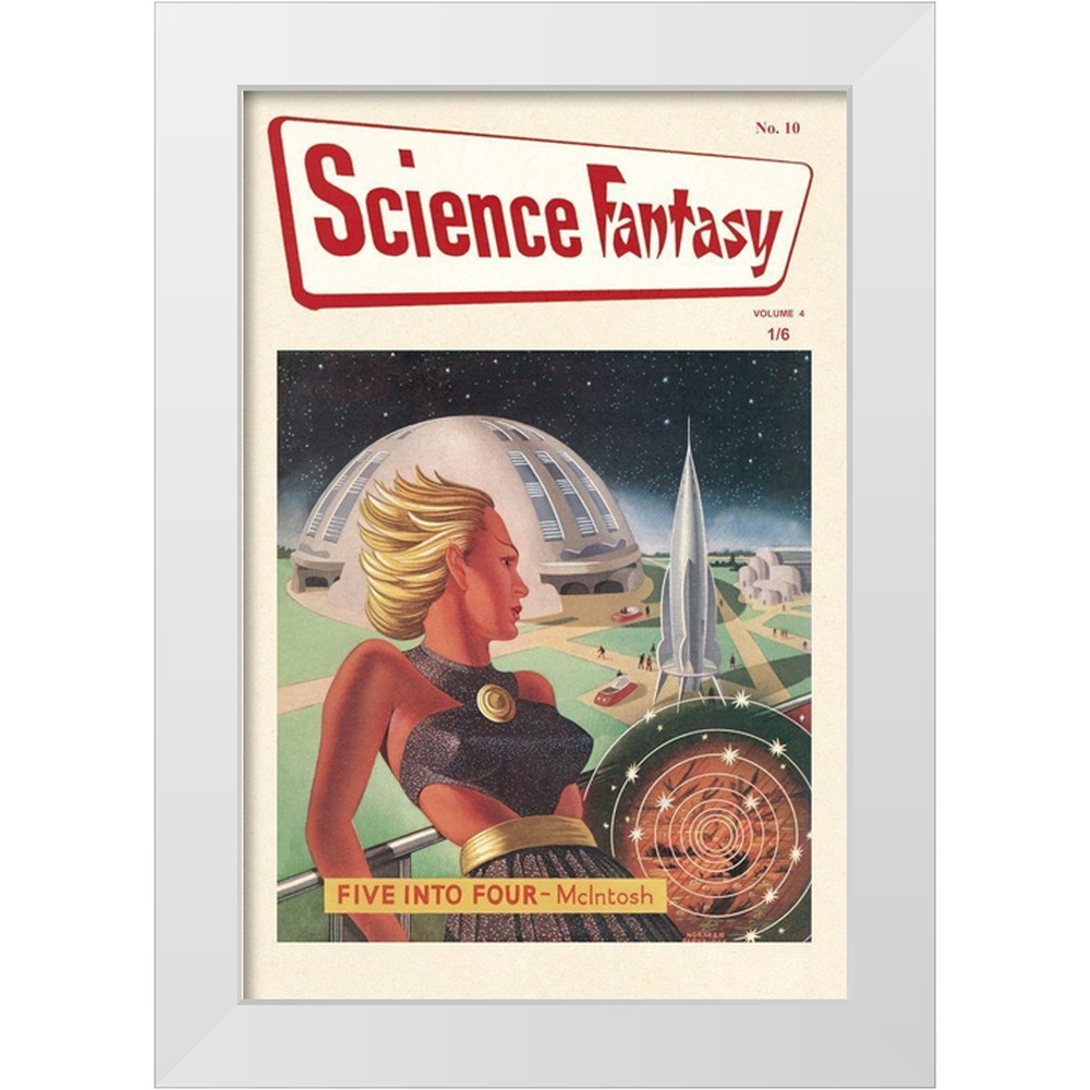 Retrosci-fi 23x32 White Modern Wood Framed Museum Art Print Titled ...