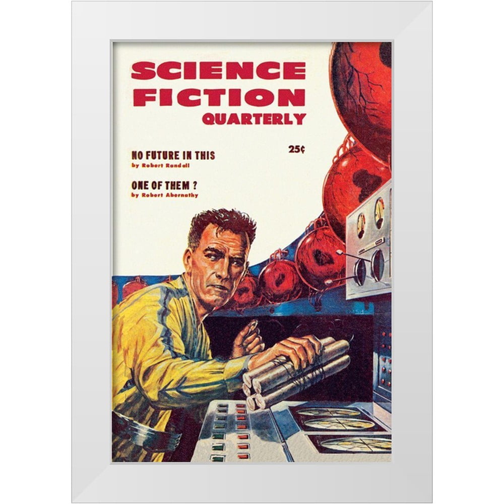 Retrosci-fi 23x32 White Modern Wood Framed Museum Art Print Titled ...