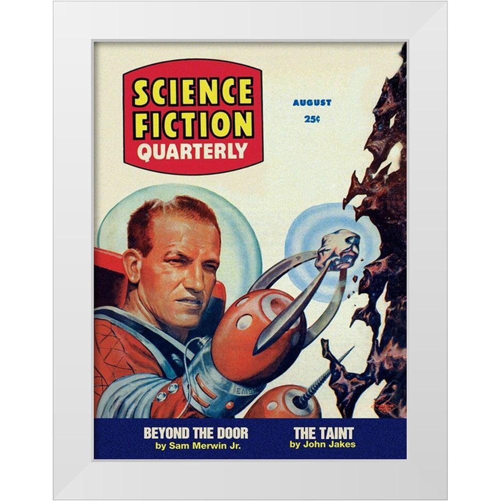 Retrosci-fi 25x32 White Modern Wood Framed Museum Art Print Titled ...