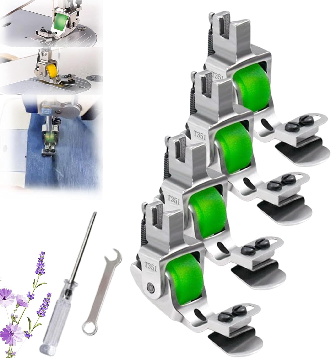 Retrospecti Versatile Adjustable Rolled Hemmer Presser Foot, Rolled Hem ...