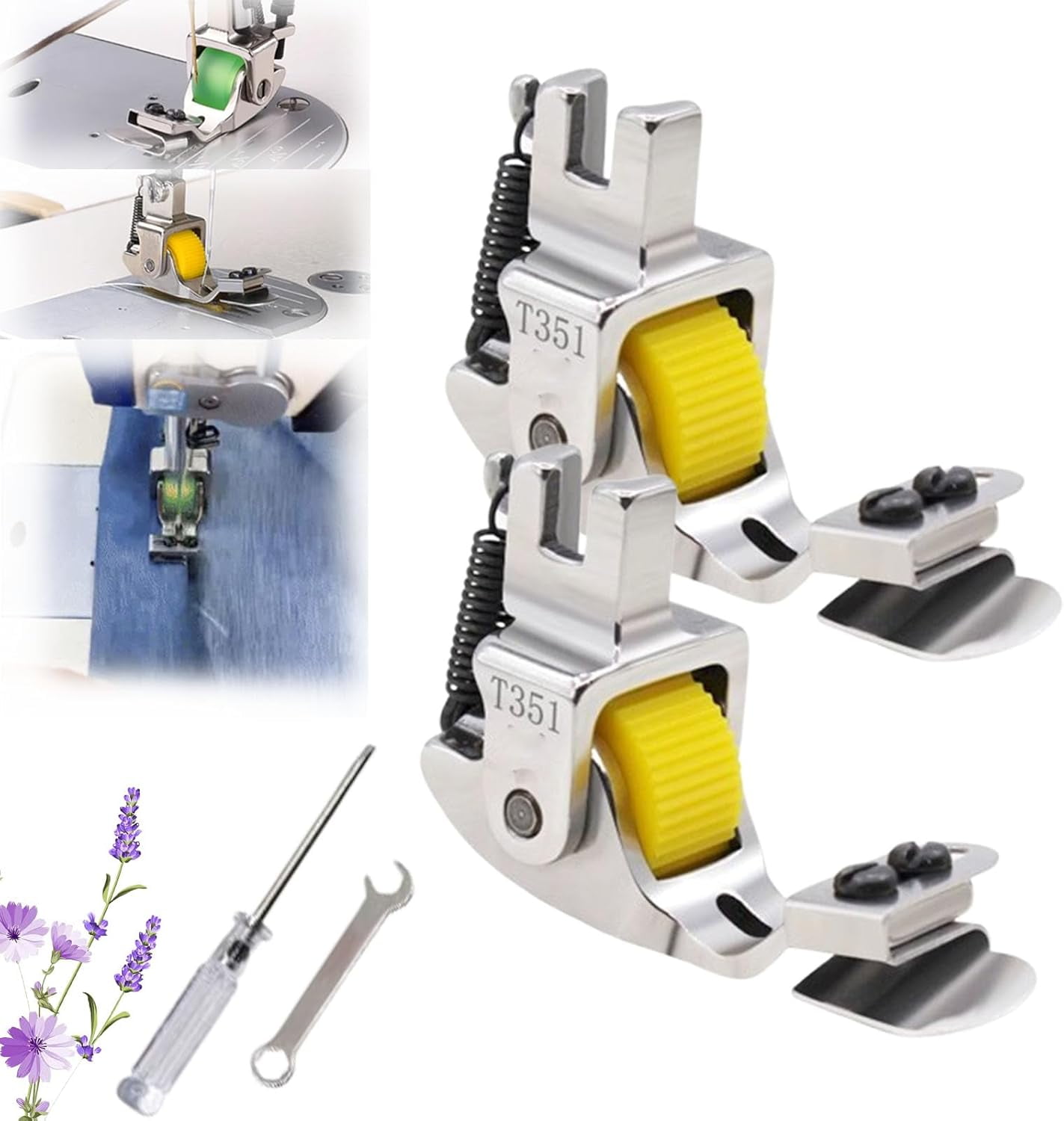 Retrospecti Versatile Adjustable Rolled Hemmer Presser Foot, Rolled Hem ...