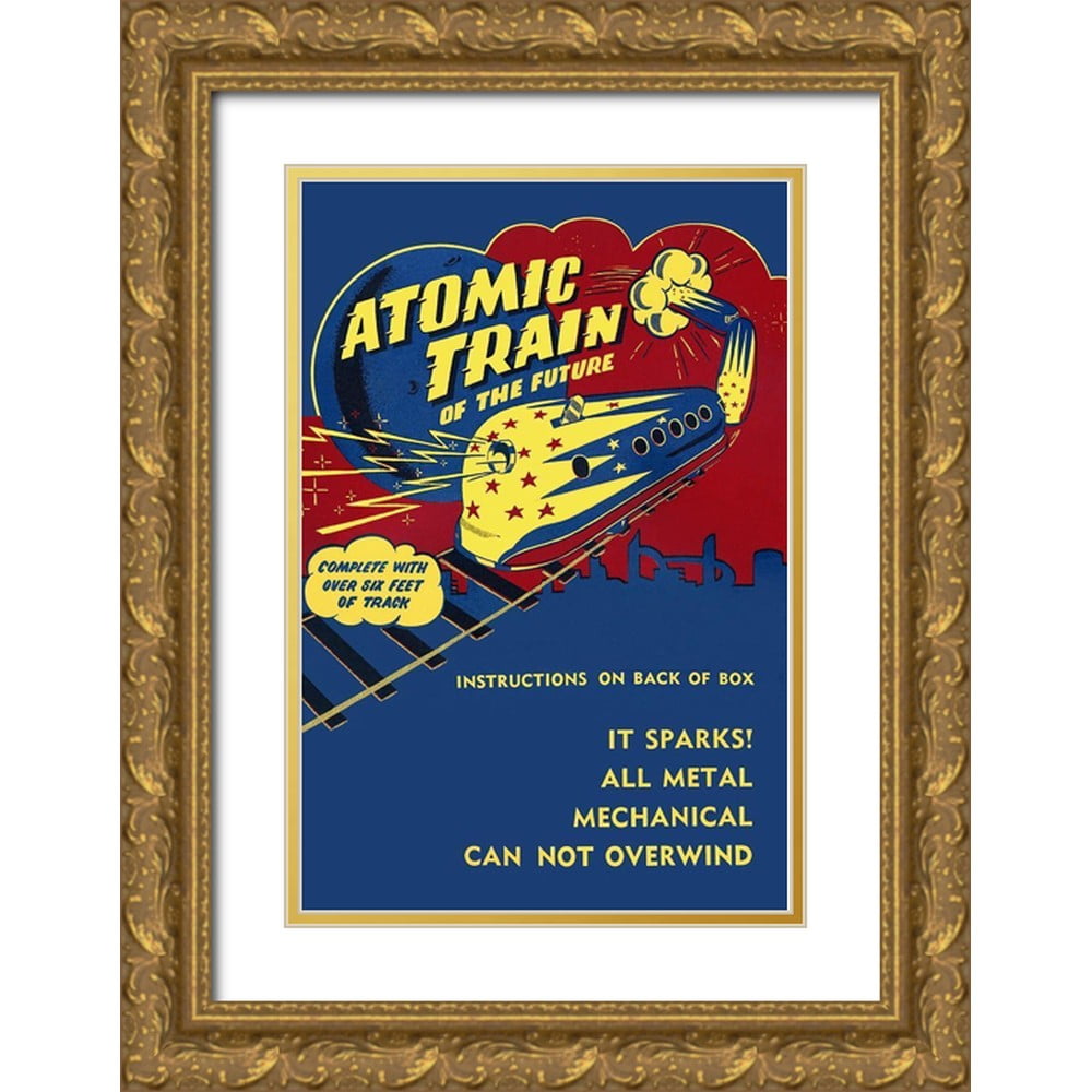 Retrotrans 13x18 Gold Ornate Wood Framed with Double Matting Museum Art ...