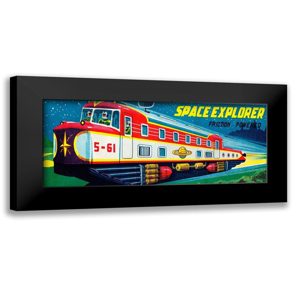 Retrotrans 14x8 Black Modern Framed Museum Art Print Titled - Space ...