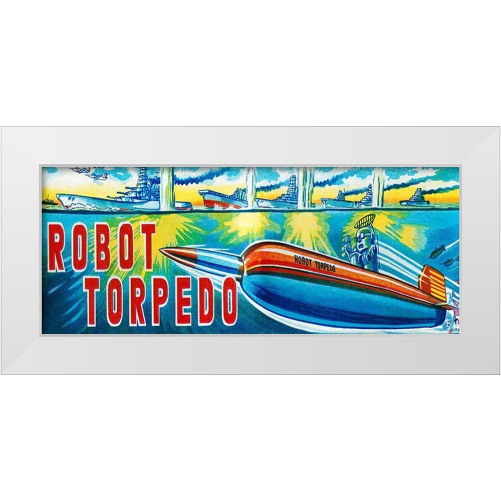 Retrotrans 18x10 White Modern Wood Framed Museum Art Print Titled ...