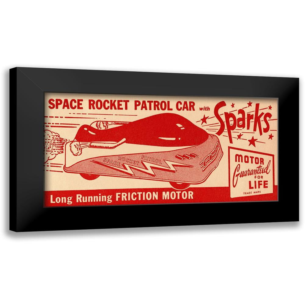 Retrotrans 24x14 Black Modern Framed Museum Art Print Titled - Space ...