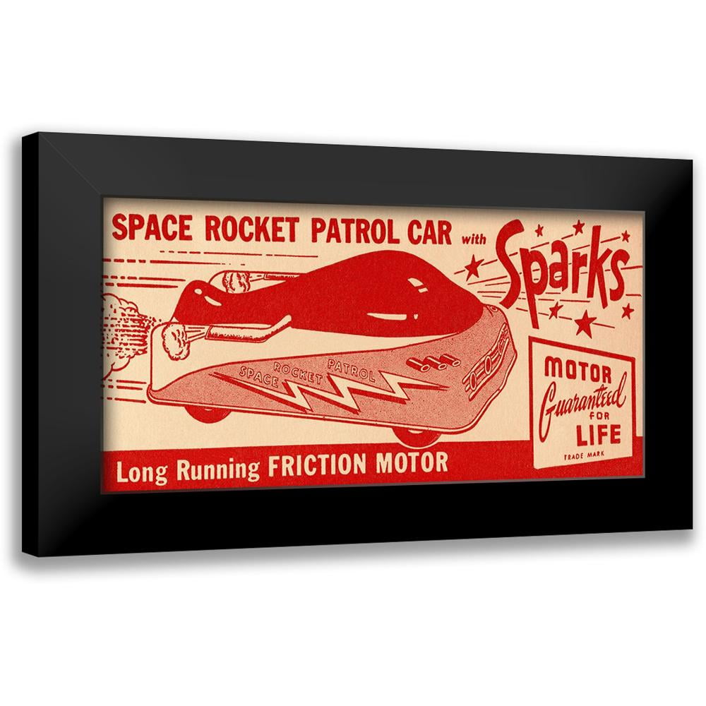 Retrotrans 24x14 Black Modern Framed Museum Art Print Titled - Space ...