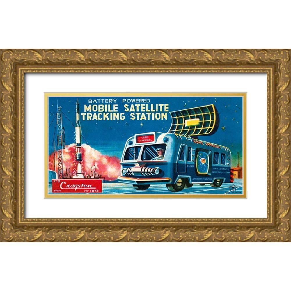 Retrotrans 24x14 Gold Ornate Wood Framed with Double Matting Museum Art ...