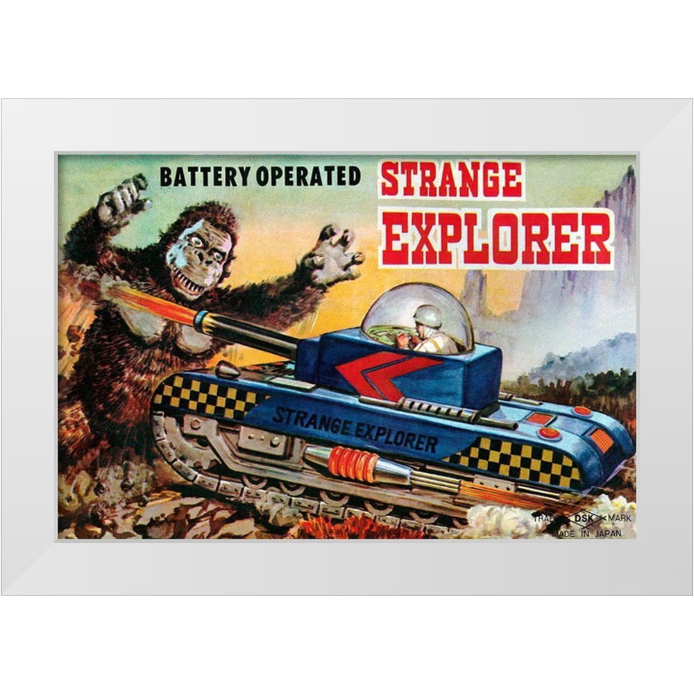 Retrotrans 24x17 White Modern Wood Framed Museum Art Print Titled ...