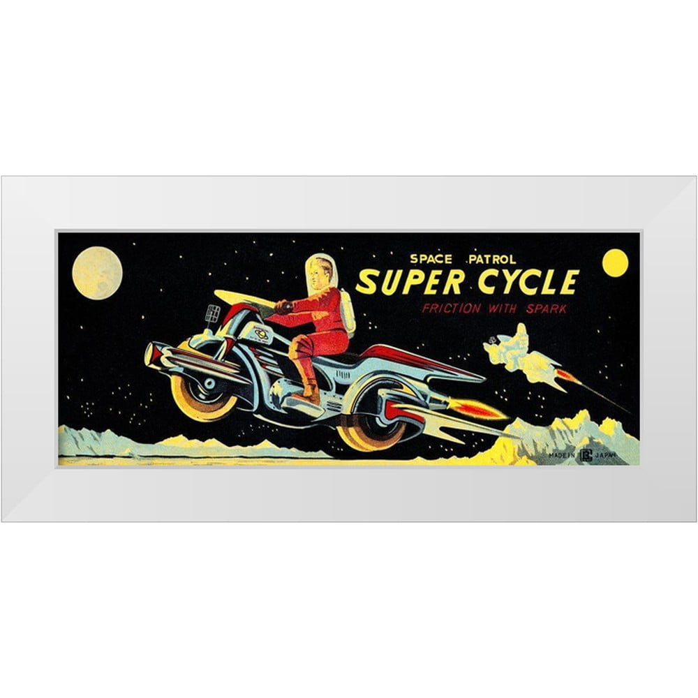 Retrotrans 32x15 White Modern Wood Framed Museum Art Print Titled ...