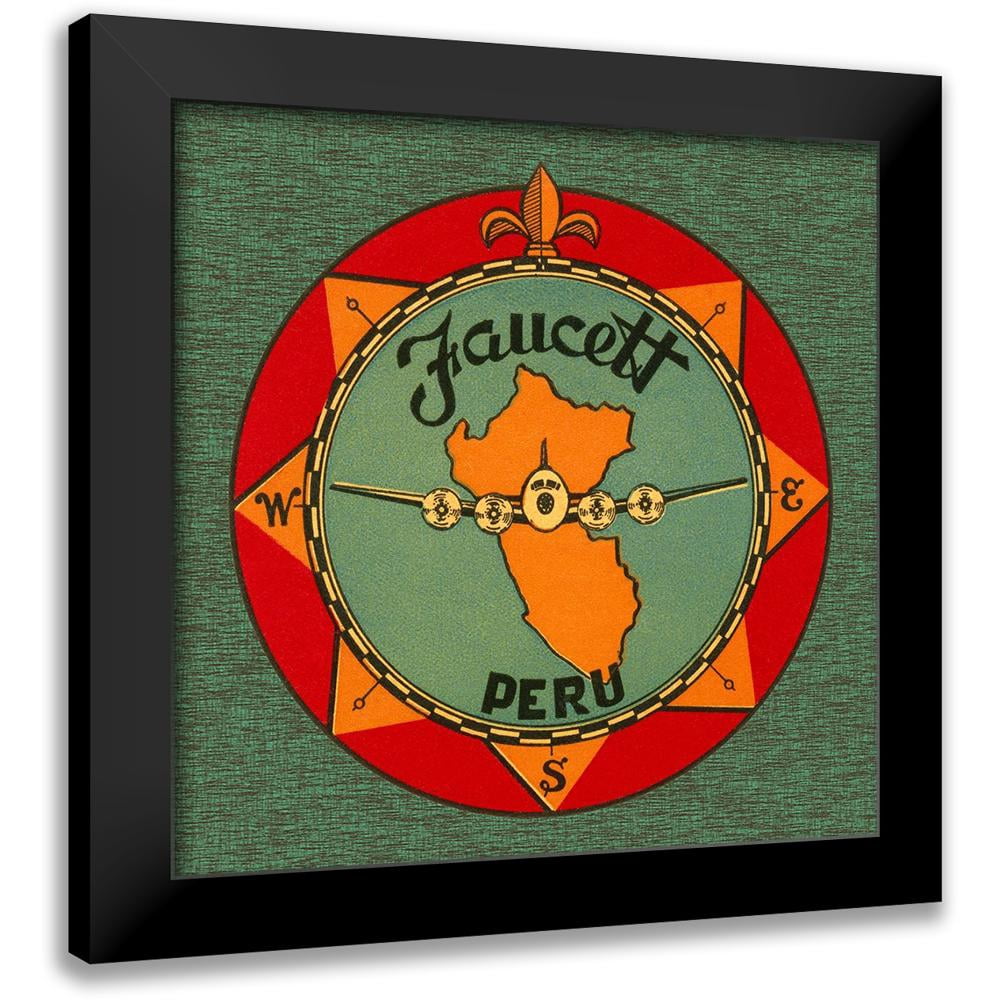 Retrotravel 15x15 Black Modern Framed Museum Art Print Titled - Faucett ...