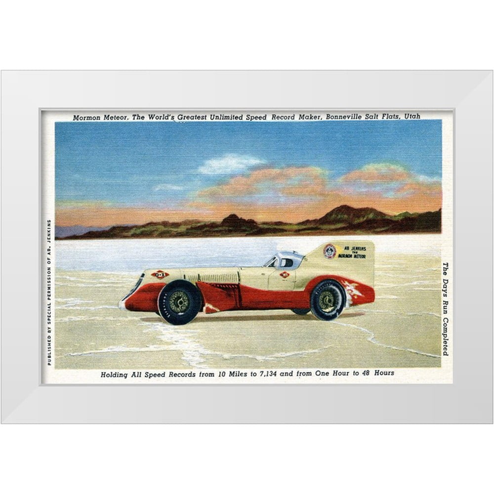 Retrotravel 18x13 White Modern Wood Framed Museum Art Print Titled ...
