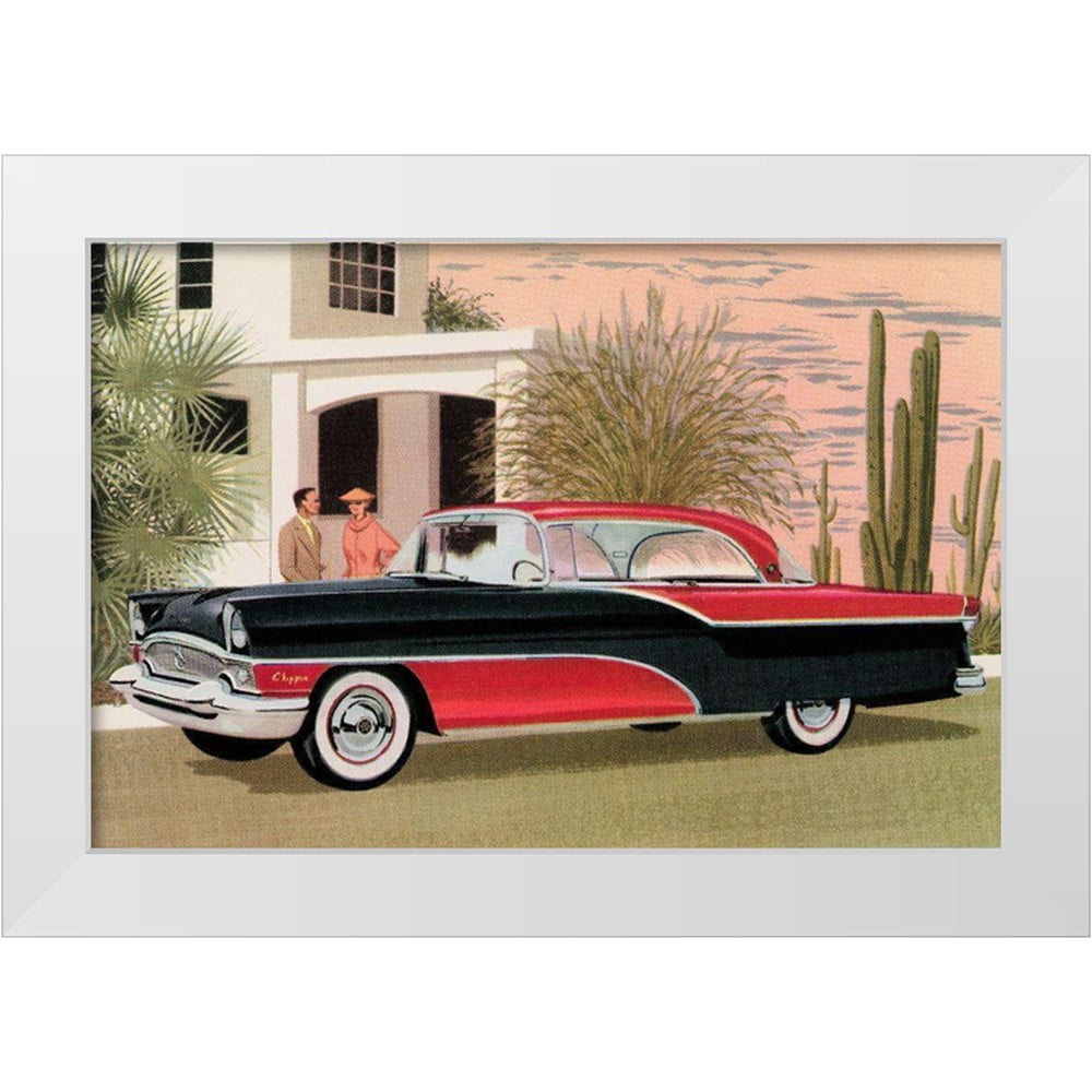 Retrotravel 24x17 White Modern Wood Framed Museum Art Print Titled ...