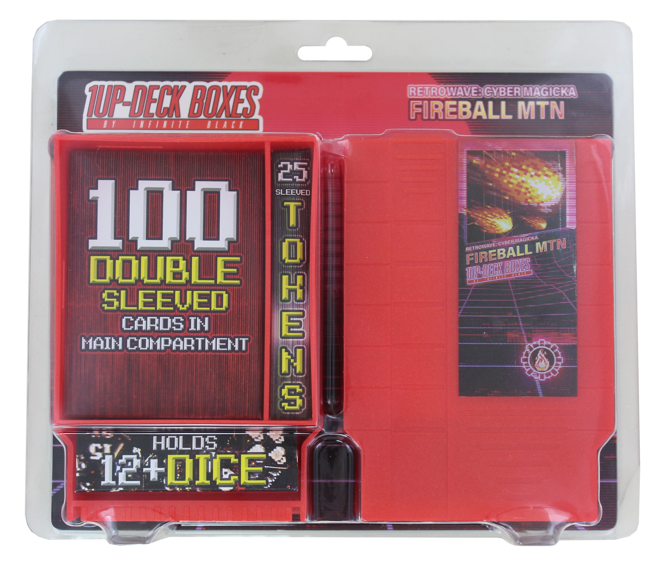 Retrowave: Cyber Magicka Deck Box: Fireball Mountain - Walmart.com